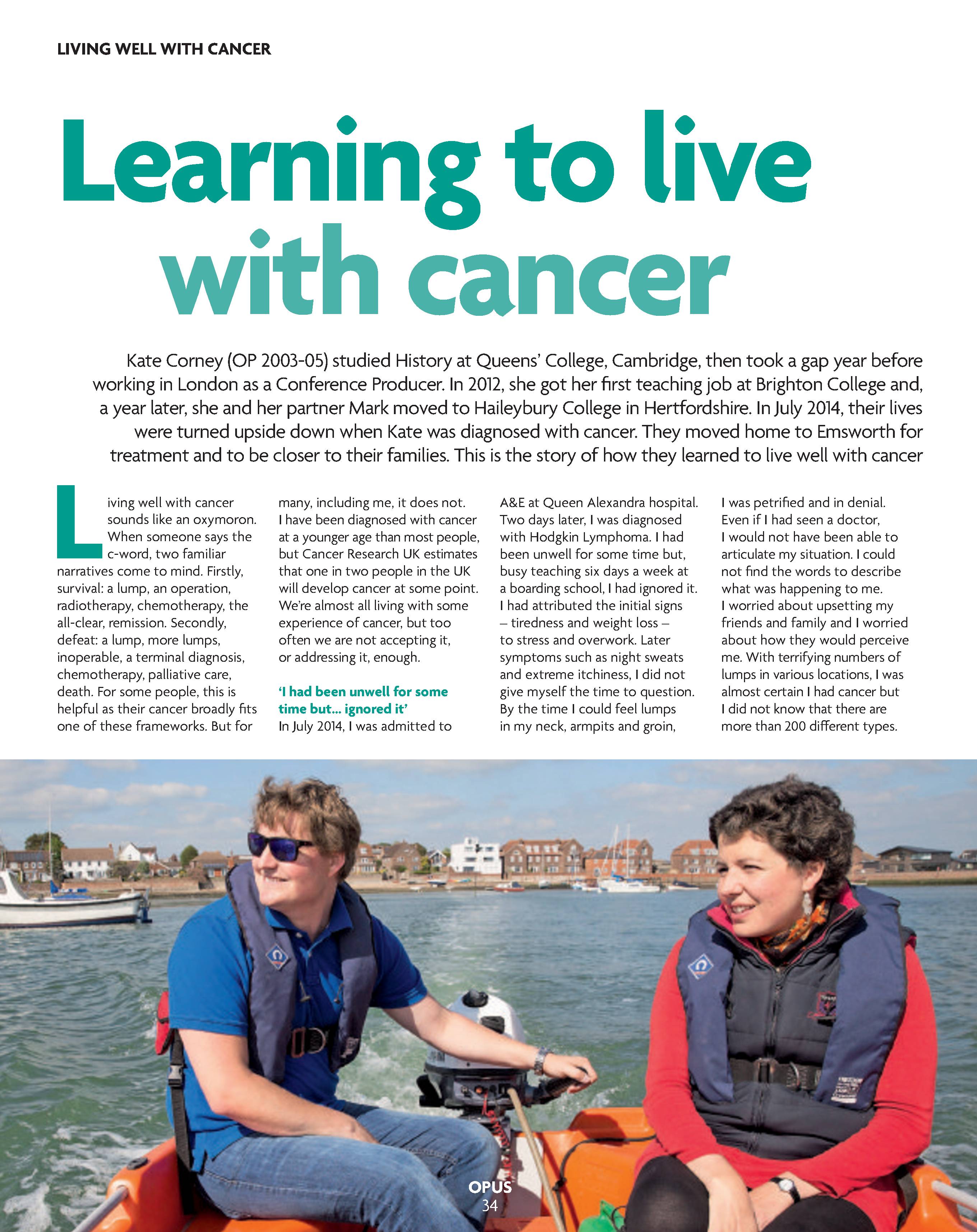 Learning to live with cancer | theemsworthfoodie